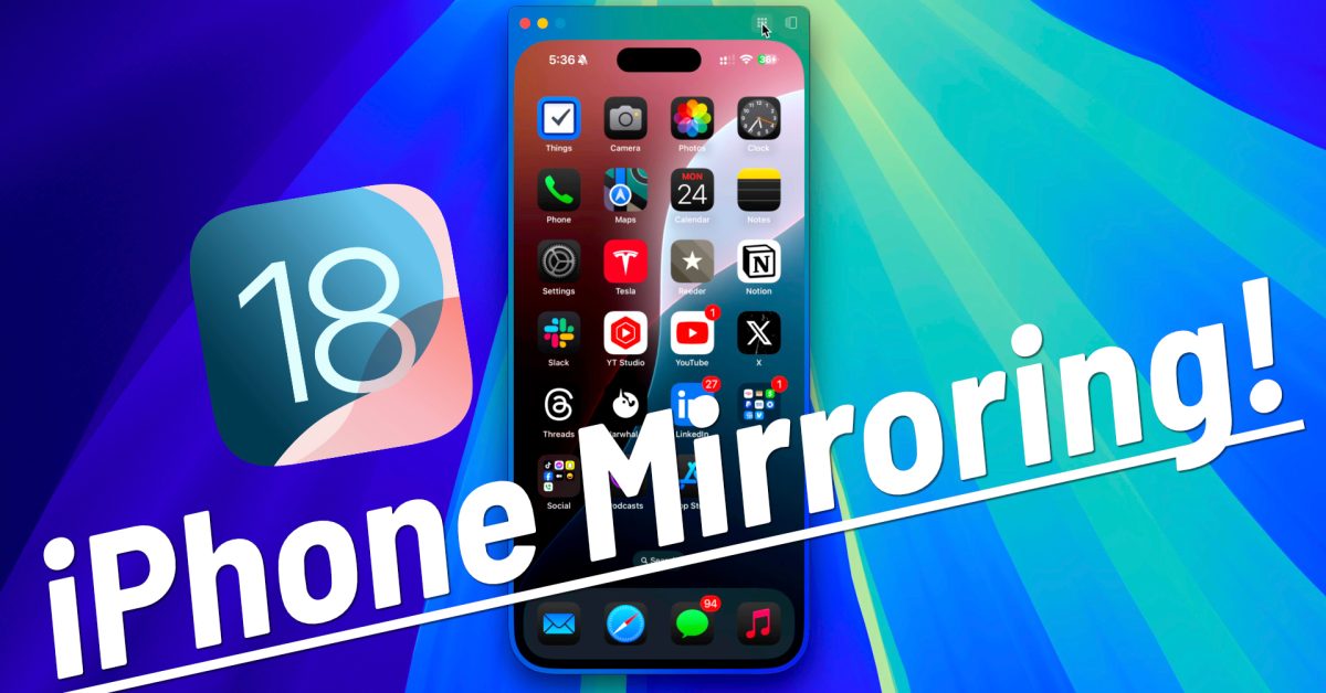 Pratique : mise en miroir d'iPhone avec iOS 18 et macOS Sequoia [Vidéo]