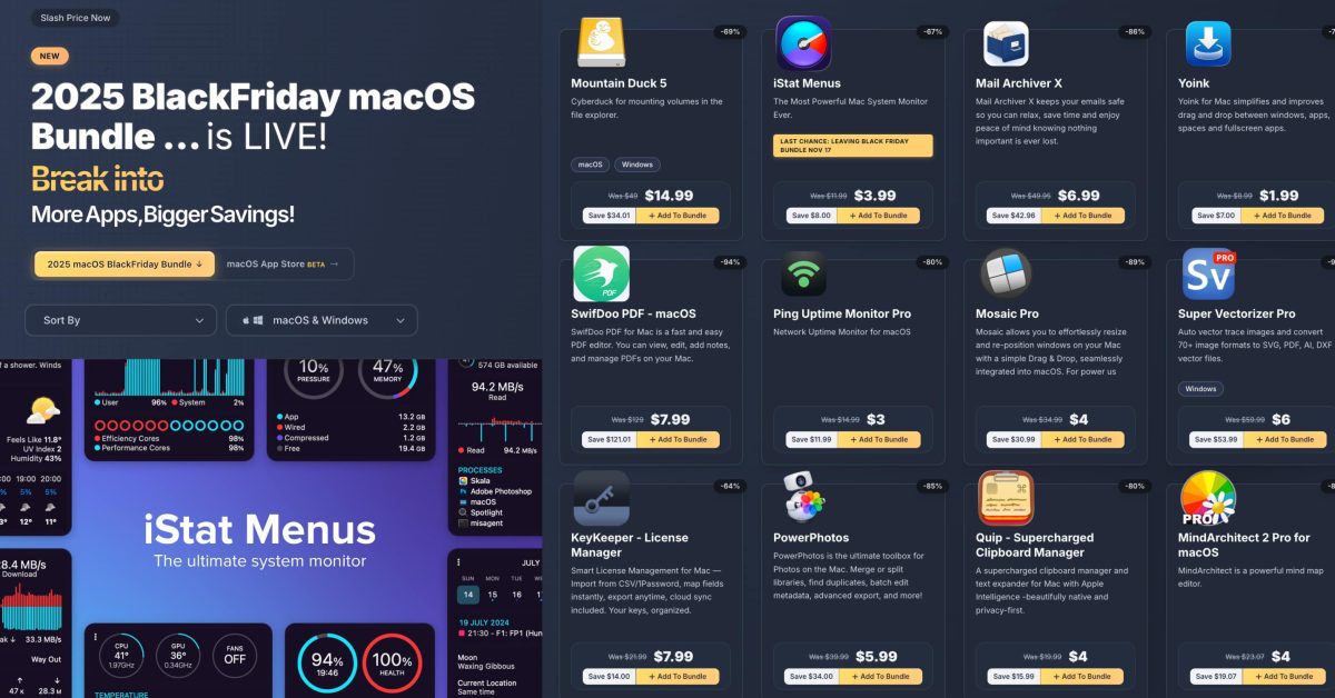 Bundle Hunt Black Friday 2025 : plus de 35 applications Mac, créez ...